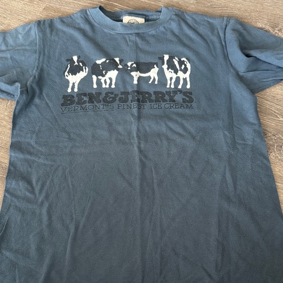 Ben & Jerry’s | Tops | Vintage Ben Jerrys Blue Graphic Tshirt | Poshmark